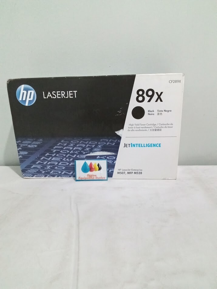 HP 89X Black High Yield Toner Cartridge CF289X 192018046634 | eBay