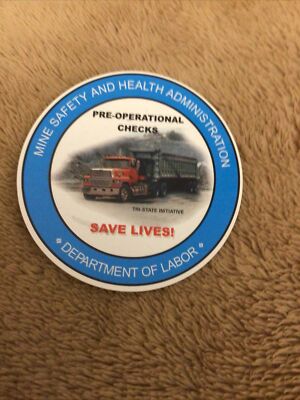 Pre-Operational Checks Saves Lives! Round Mining Sticker | eBay