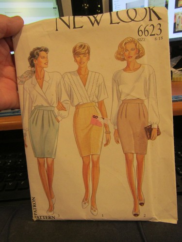 6623 New Look SEWING Pattern UNCUT Misses 8-18 straight skirt 6 styles ...