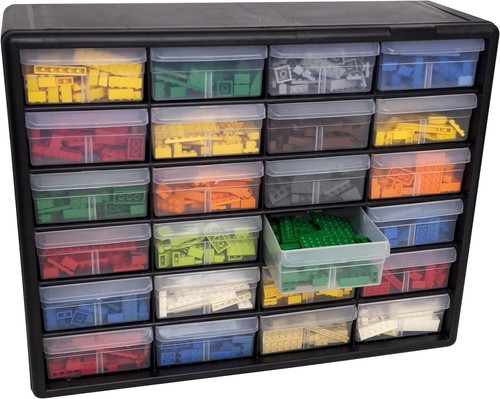 Plastic Drawer Box Storage Cabinet Stackable Fishing Tackle Parts ...