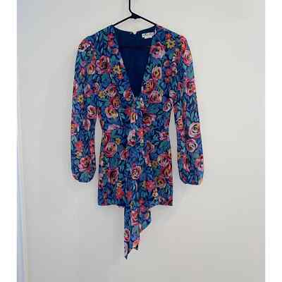 Lovers + Friends Sybil Romper Rose Garden Floral size small | eBay