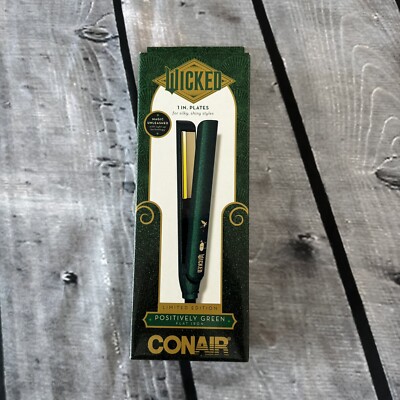 Limited Edition Wicked “Positively Green “ Conair Flat Iron NIB | eBay