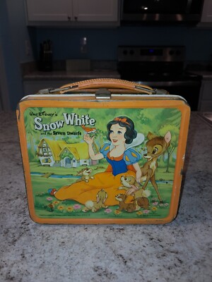 1975 Snow White Lunch Box - No Thermos * Vintage * Lunchbox tin pail | eBay