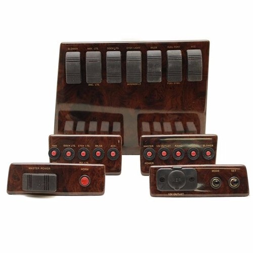 Godfrey Pontoon Boat Switch Panel | Woodgrain (Set of 5) | eBay