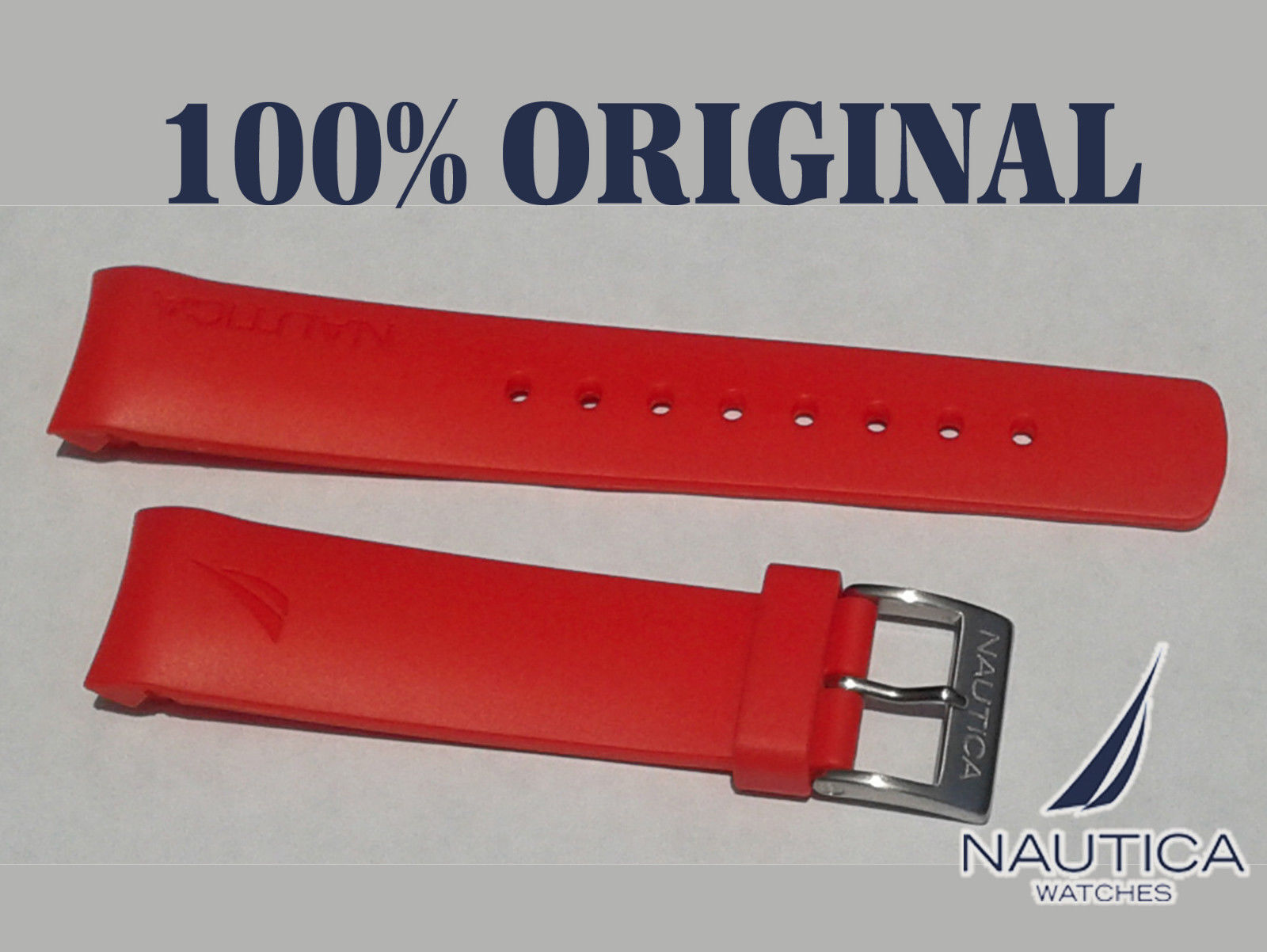 ORIGINAL AUTHENTIC Straps 22mm For Nautica Men’s NST Silicone Watch All ...
