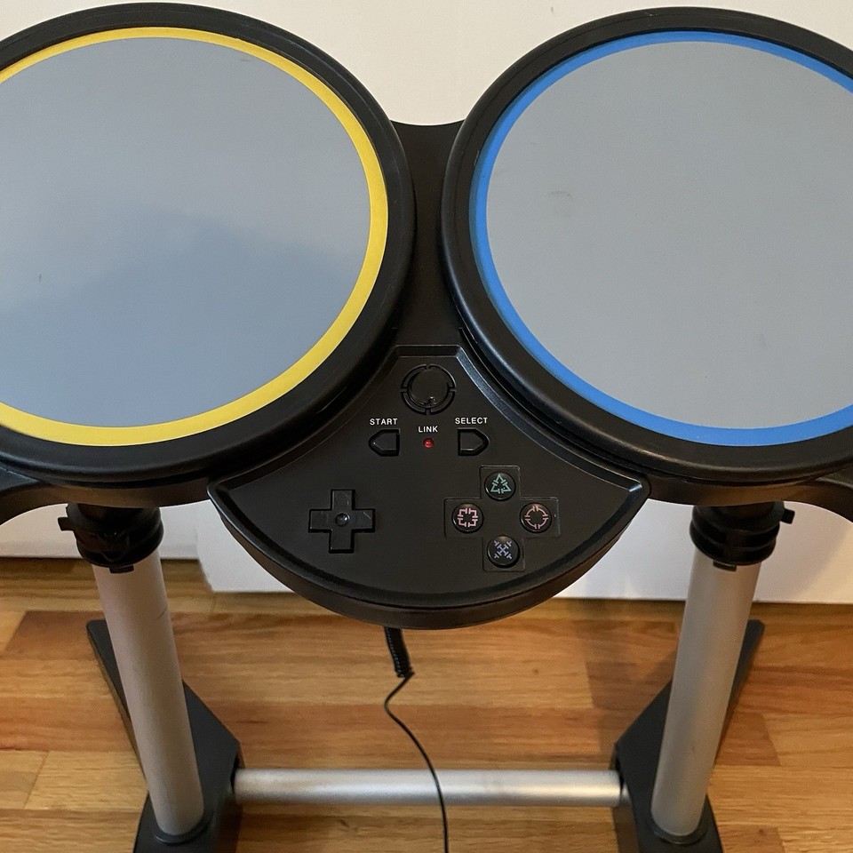Wireless Drum Set Controller PS3 PS2 Wii Guitar Hero Rock Band With ...