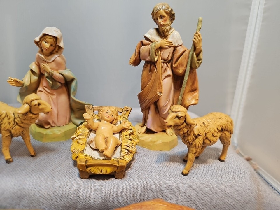 Vintage Fontanini Nativity Manger Set Depose Italy 5” Lot 9 Pieces 1991 ...