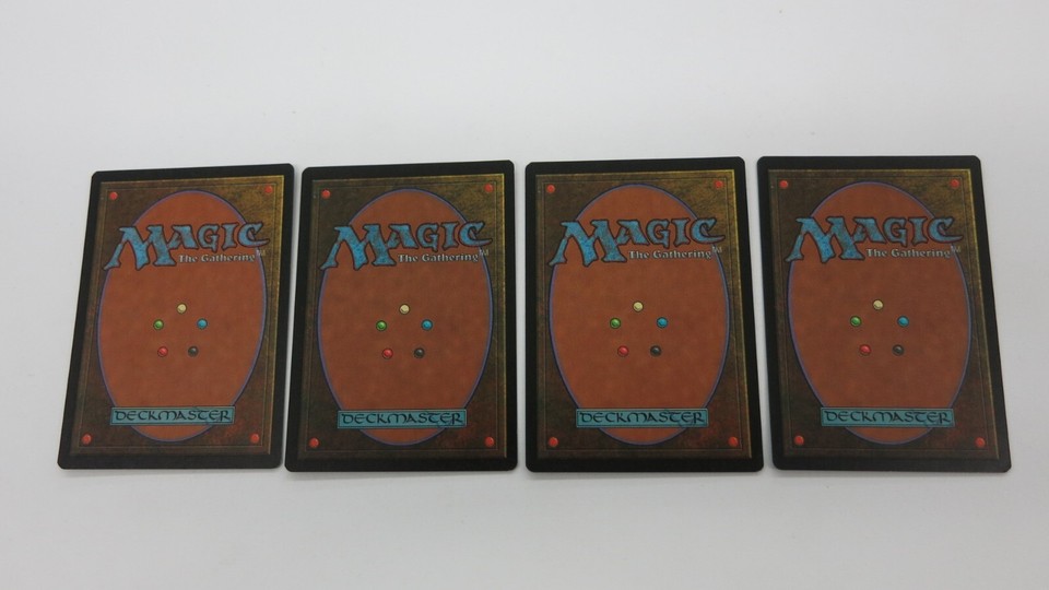 4x FOREST TEMPEST BASIC LAND MTG MAGIC THE GATHERING BASIC LAND X4 NM ...