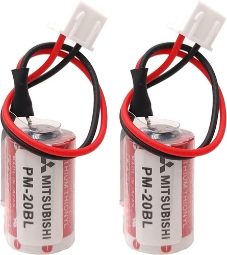 2 Pack ER3 Battery 3.6V 1100mAh Li-ion PLC Battery w/ PM-20BL with Plug ...