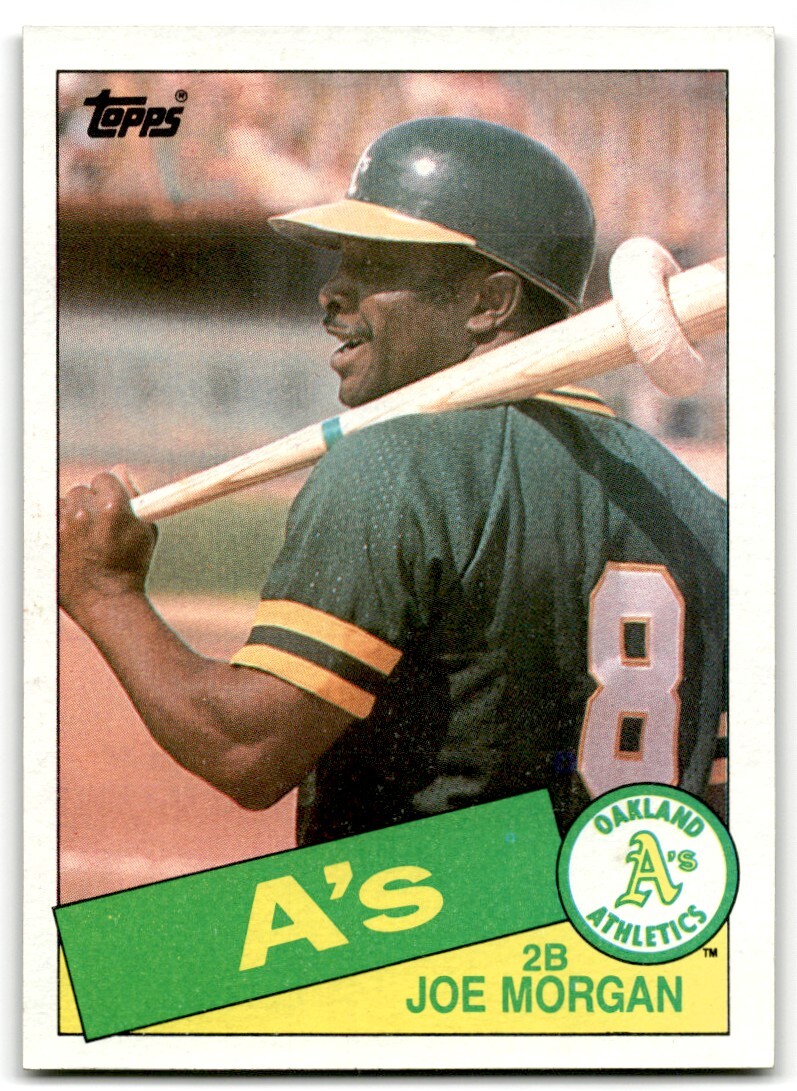 1985 Topps Joe Morgan Oakland Athletics #352 | eBay