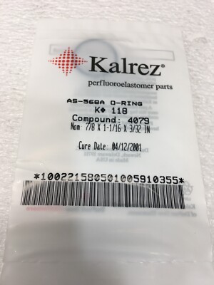 KALREZ AS-568A O-RING, K# 118, COMPOUND: 4079, 2-118, 119412 | eBay