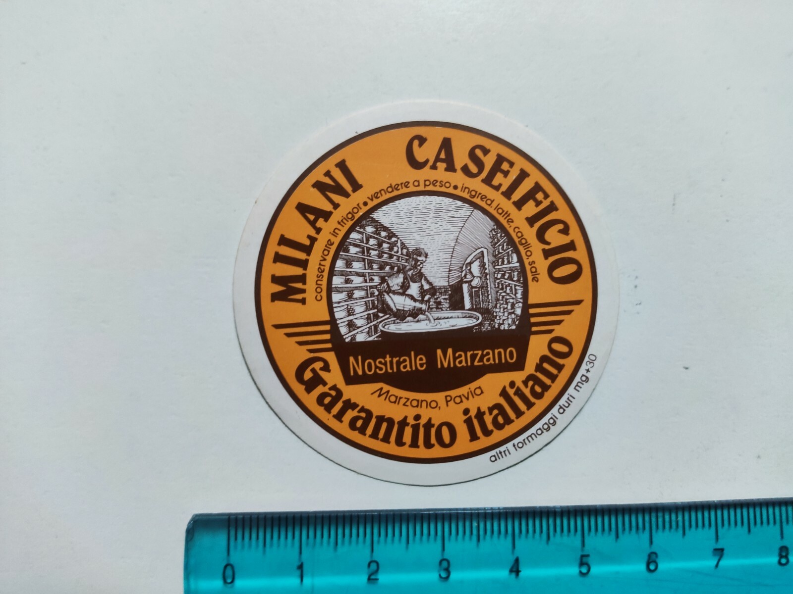 Adhesive Milani Dairy Nostrale Marzano Sticker Autocollant 80s Original ...
