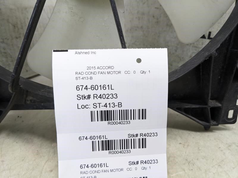 2013-2017 Honda Accord LH Radiator Cooling Fan Motor Assembly 19015-5A2 ...