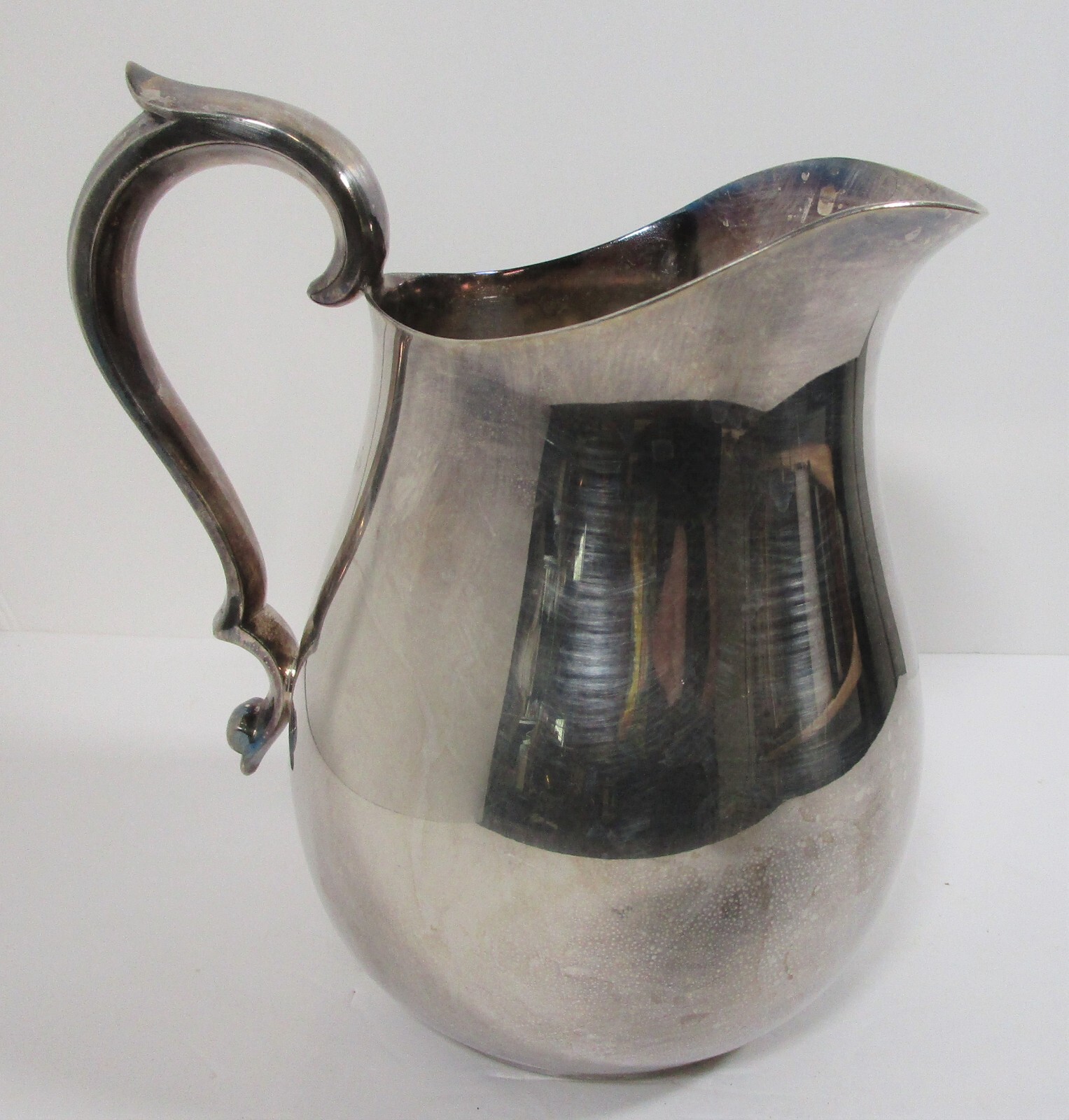 Reed and Barton Silverplate Water Tea Pitcher w/ Ice Rim 7 inches tall ...