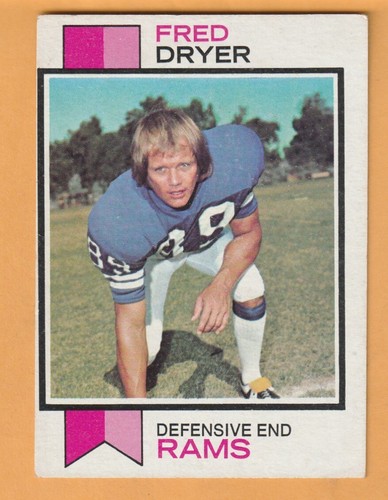 Fred Dryer Los Angeles Rams 1973 Topps #389 San Diego State Aztecs | eBay