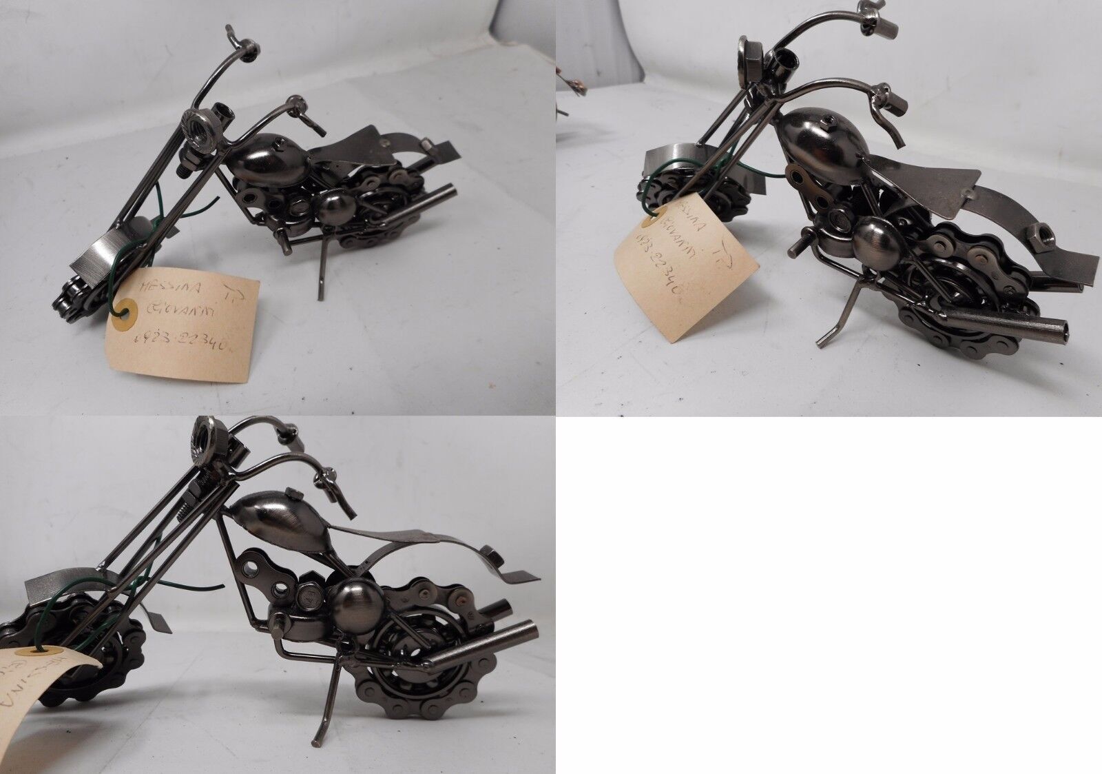 Handmade Harley custom motorcycle model with gift car components | eBay