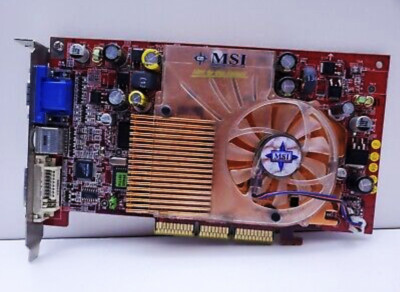 MSI GeForce4 Ti 4200 AGP 128MB Graphics Card | Red Devil | 128 MB | AGP ...