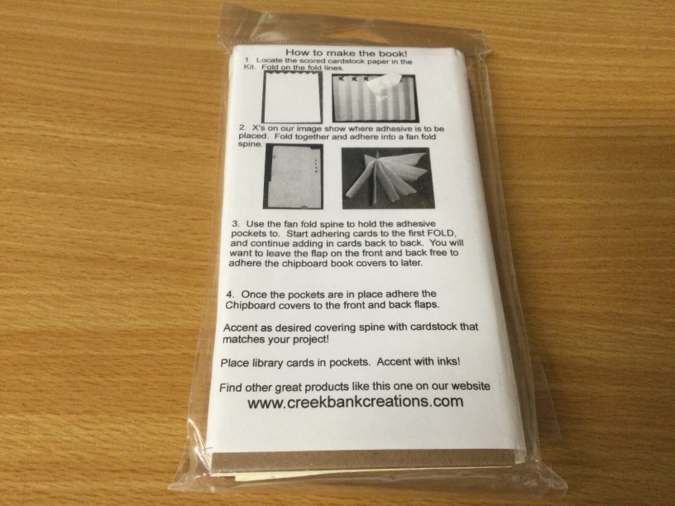 Library Pocket Book Kit by Creek Bank Creations, Inc, 2 packs included ...