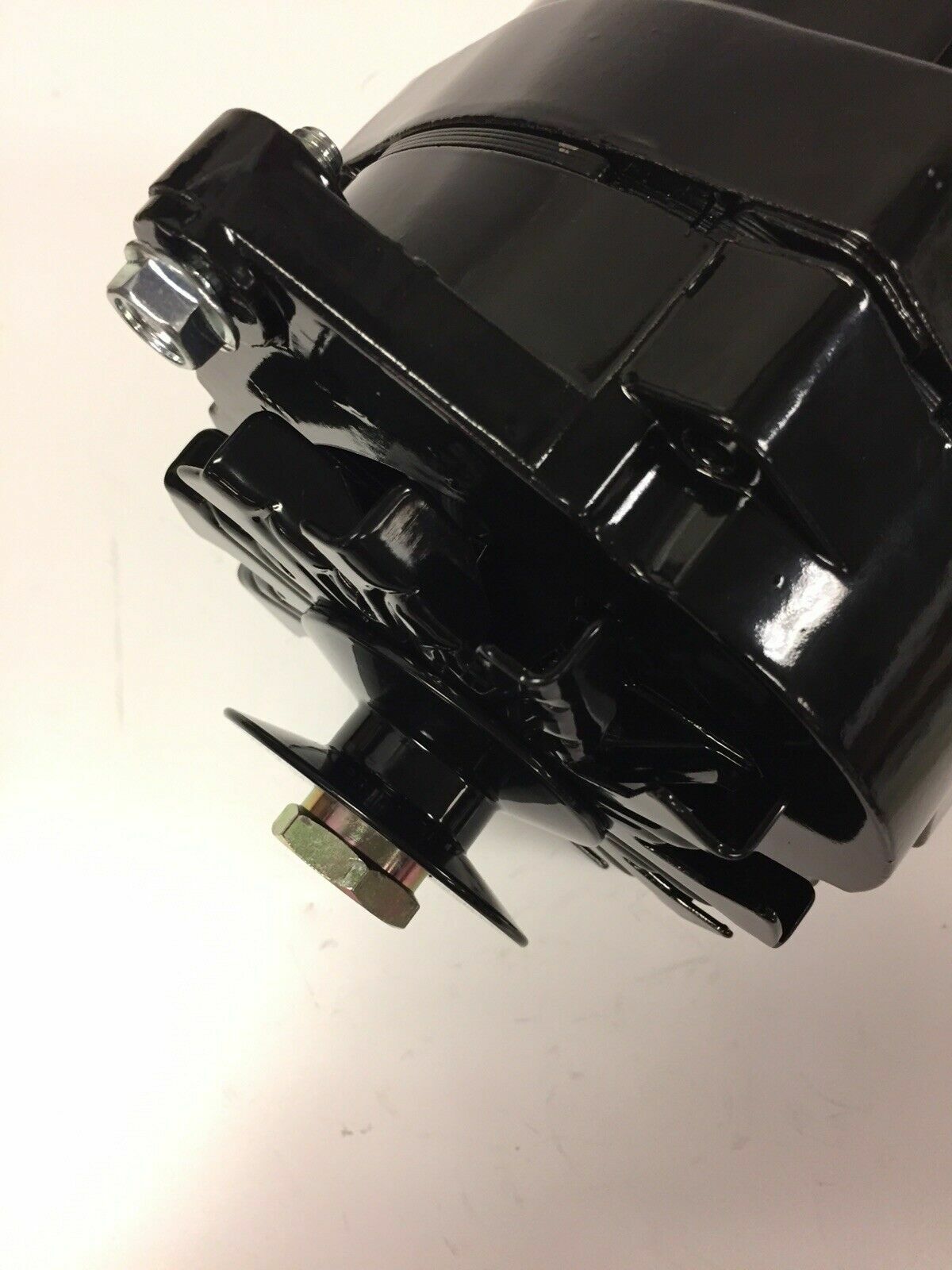 1928-1931 Ford Model A Black Powder Coat Alternator W/Pulley 6 Volt Pos ...