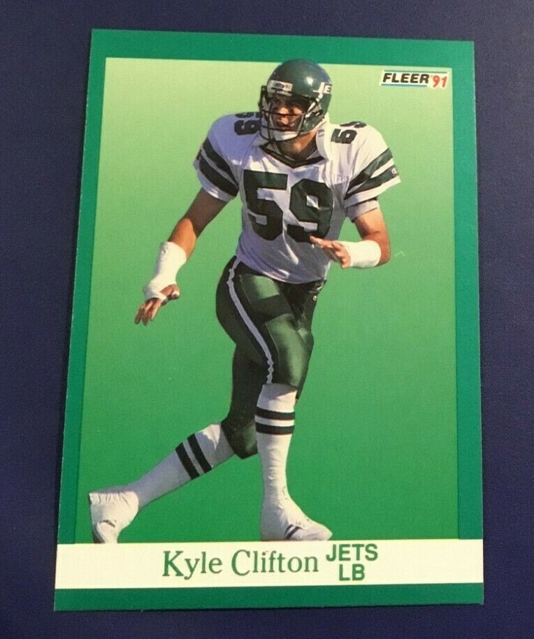 1991 Fleer # 148 KYLE CLIFTON New York Jets Great Card ! | eBay