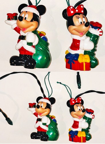 CHRISTMAS MICKEY MINNIE MOUSE PLUG IN WALT DISNEY WORLD DISNEYLAND 1 ...