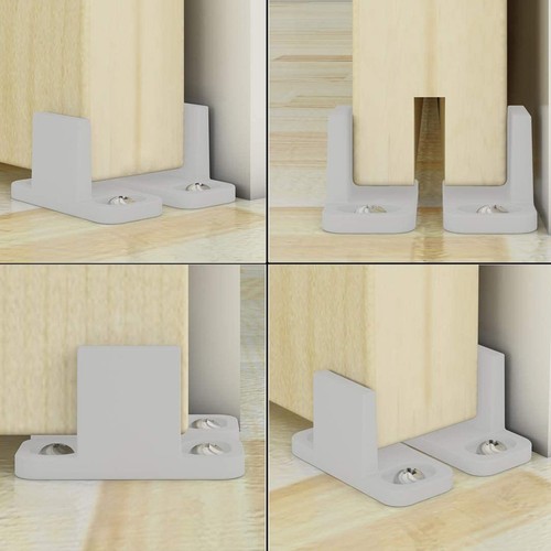 2 Pcs Plastic L-Guide Floor Guide Replacement For Sliding Barn Door ...