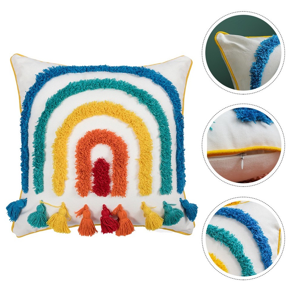 Throw Pillow Cover Cushion Household Pillowcase Colorful Pillows Covers ...