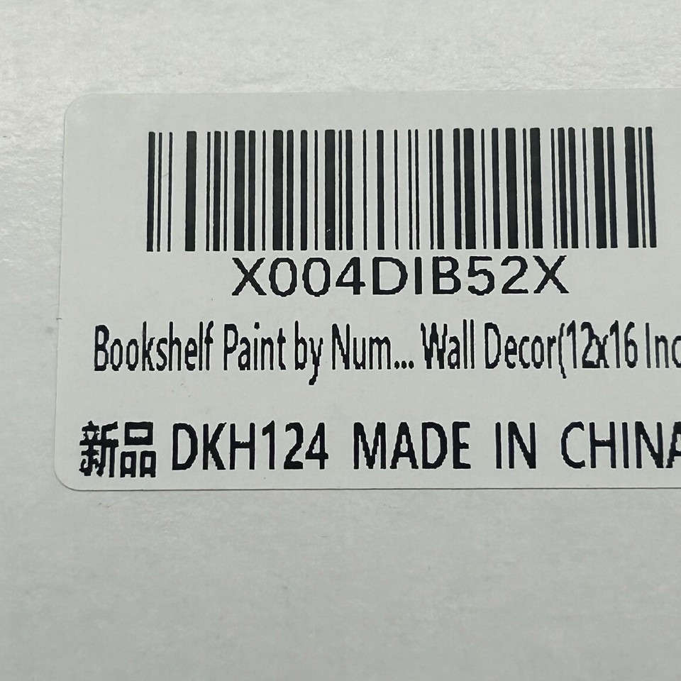 Scenery Paint by Numbers Kit for Adults,Framed Bookshelf Paint by ...