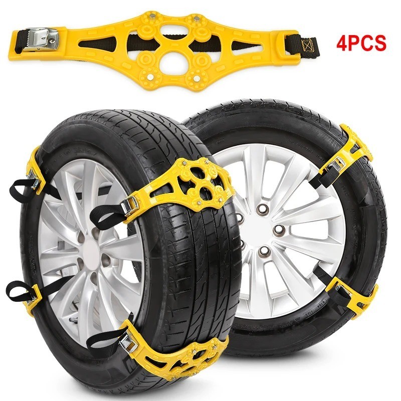 4X Anti-skid Mud Ice Snow Chains Winter Safety For Car / SUV / Truck ...