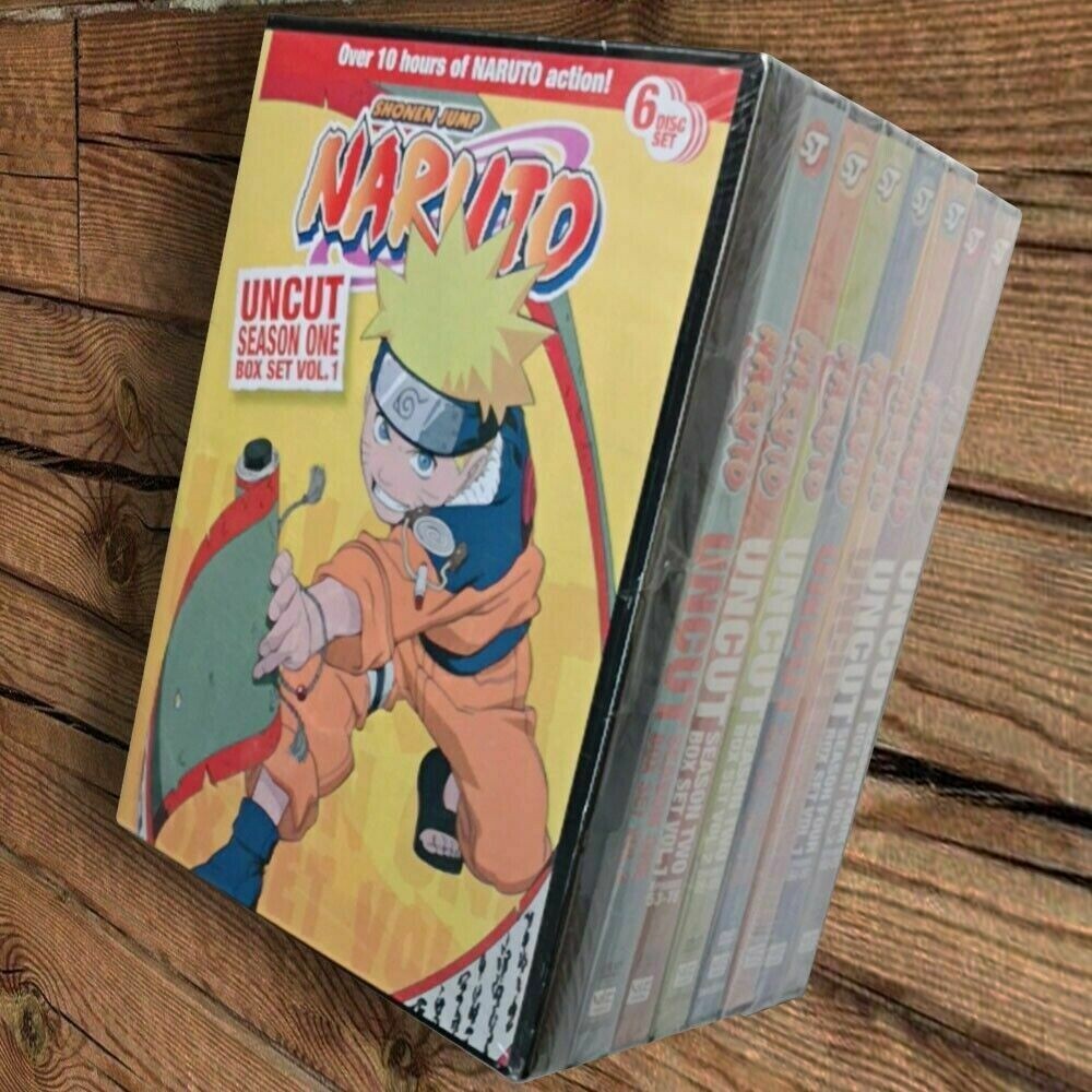 Naruto Uncut Complete Seasons 1-4 (220 Episodes, 48-Disc DVD Set ...