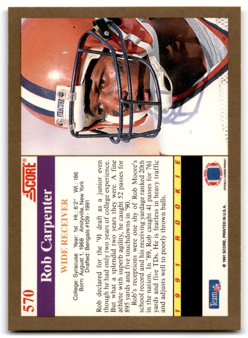 Rob Carpenter Nfl Receiver Former NFL Wideout Rob Carpenter Breaks