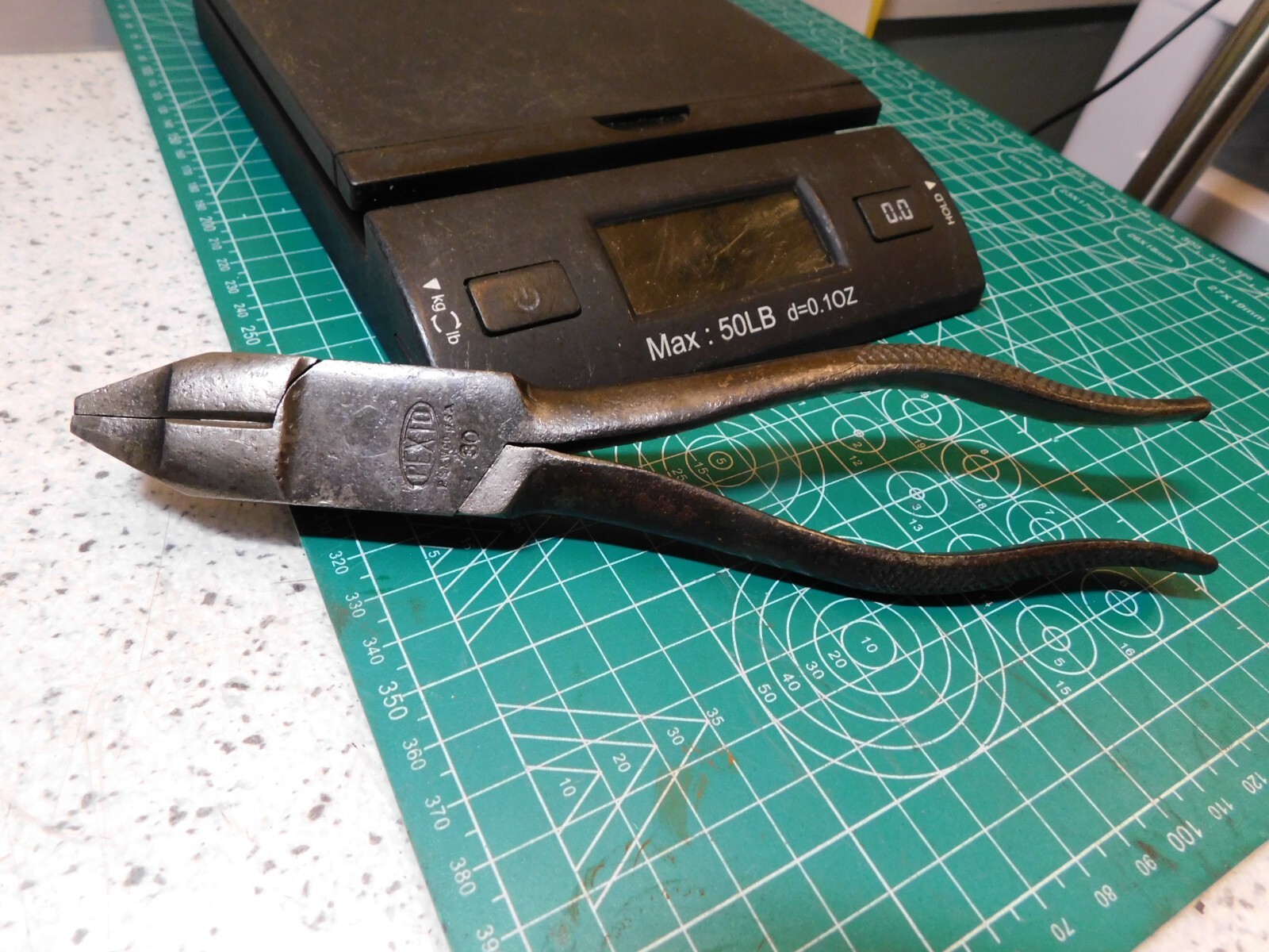 Vintage Pexto No.30 8 1/4" Knurled Handle Square Nose Linemans Pliers ...