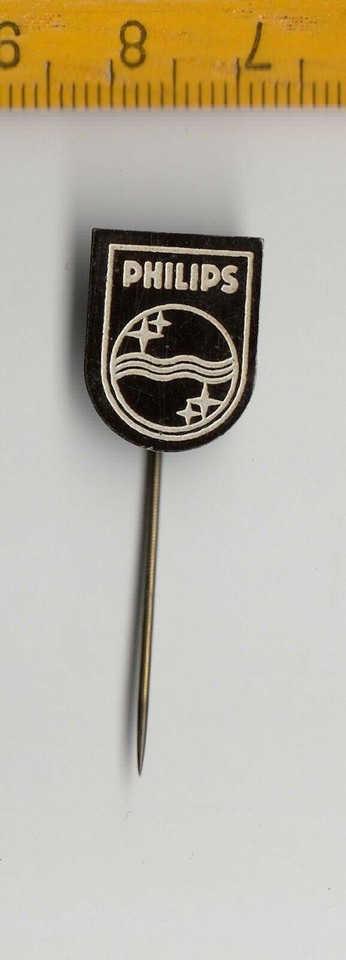 Vintage PHILIPS RADIO TELEVISION LOGO stick pin badge brooch 1960s ...