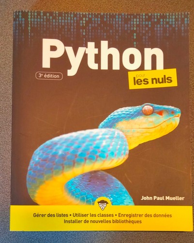 Livre PYTHON pour les nuls 9782412053140 | eBay