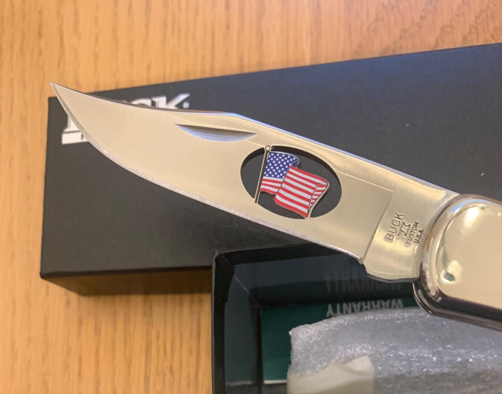 RARE BUCK 110 9/11 FLAG NY FIREFIGHTERS KNIFE NEVER USED IN BOX BT 1 | eBay