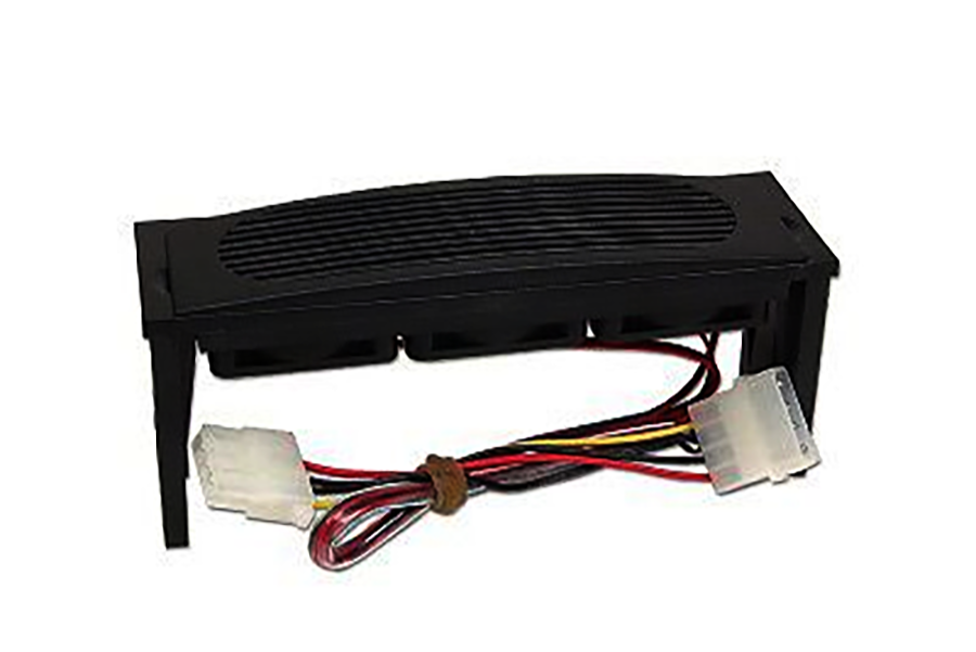 Black 5.25" Bay Cooler for 3.5" Hard Drive (3xFan) Cooling Kit Bracket ...