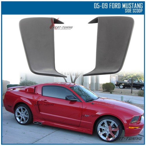 Fit 2005-2009 Ford Mustang Eleanor Side Window Louvers + Fender Scoop ...