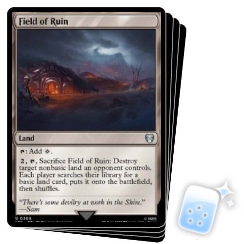 FIELD OF RUIN X4 The Lord Of The Rings: Tales Of Middle-earth Commander ...