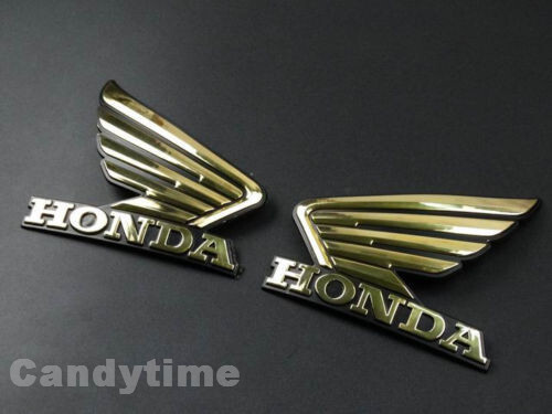 Motorcycle Gold 3D ABS Fuel Tank Badge Emblem 3M Decal Sticker For Wing ...