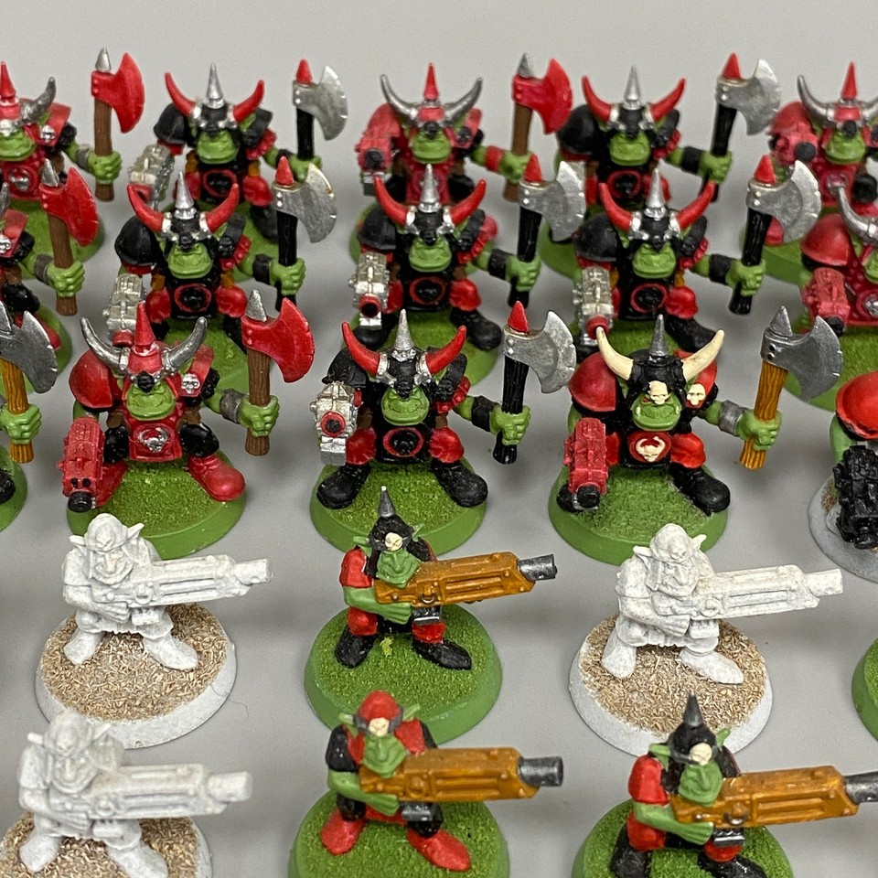 ORK/GRETCHIN BUNDLE JOB LOT 2ND EDITION WARHAMMER 40K MOB BOYZ GOFF ...