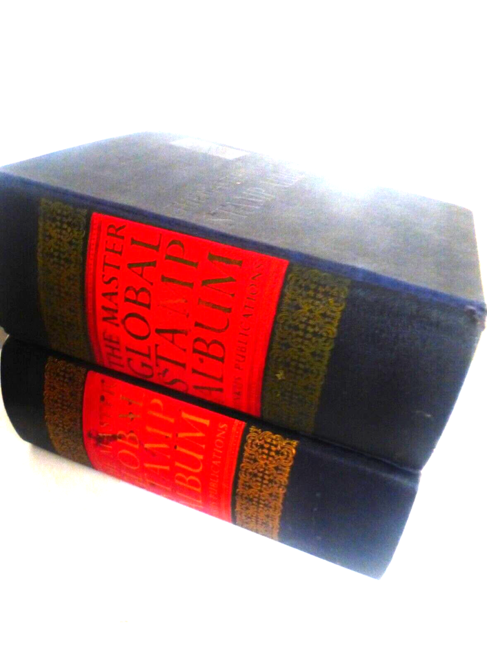 1953 & 1954 MASTER GLOBAL STAMP ALBUM Minkus Stamp Collection Lot of ...
