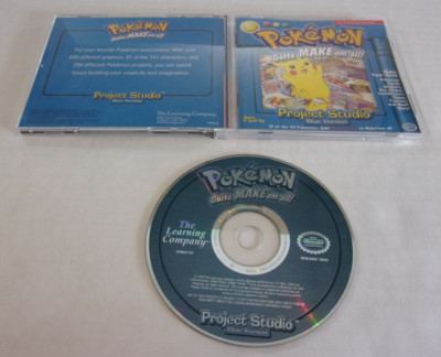 Used Cased Pokémon: Project Studio Blue Version (PC, 1999) Free ...