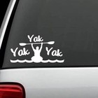 H1122 Yak Yak Yak Kayak Decal Sticker Paddle flotation anchor rack ...