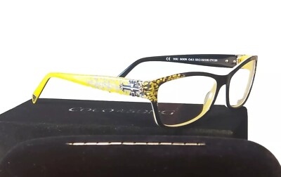 Coco Song Eyeglasses CV126 You Soon Col. 1 Black Yellow Frame 53 mm ...