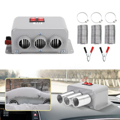 3-hole 12V 800W Defogger Defroster Demister Electric Car Heater Fast ...