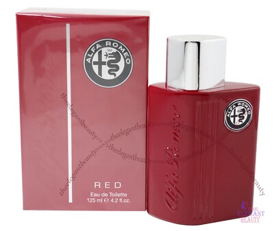 Alfa Romeo Red by Alfa Romeo 4.2 oz/125 ml Edt Spray For Men New In Box ...