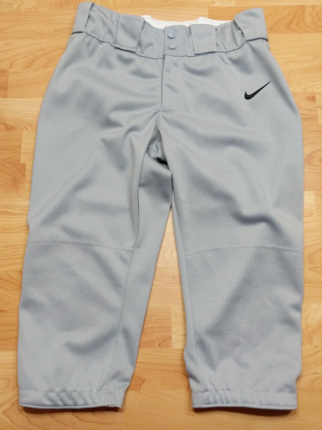 NWT Women's Nike Stock All Out 3/4 Gray Softball Pants Medium MRSP: $50 ...