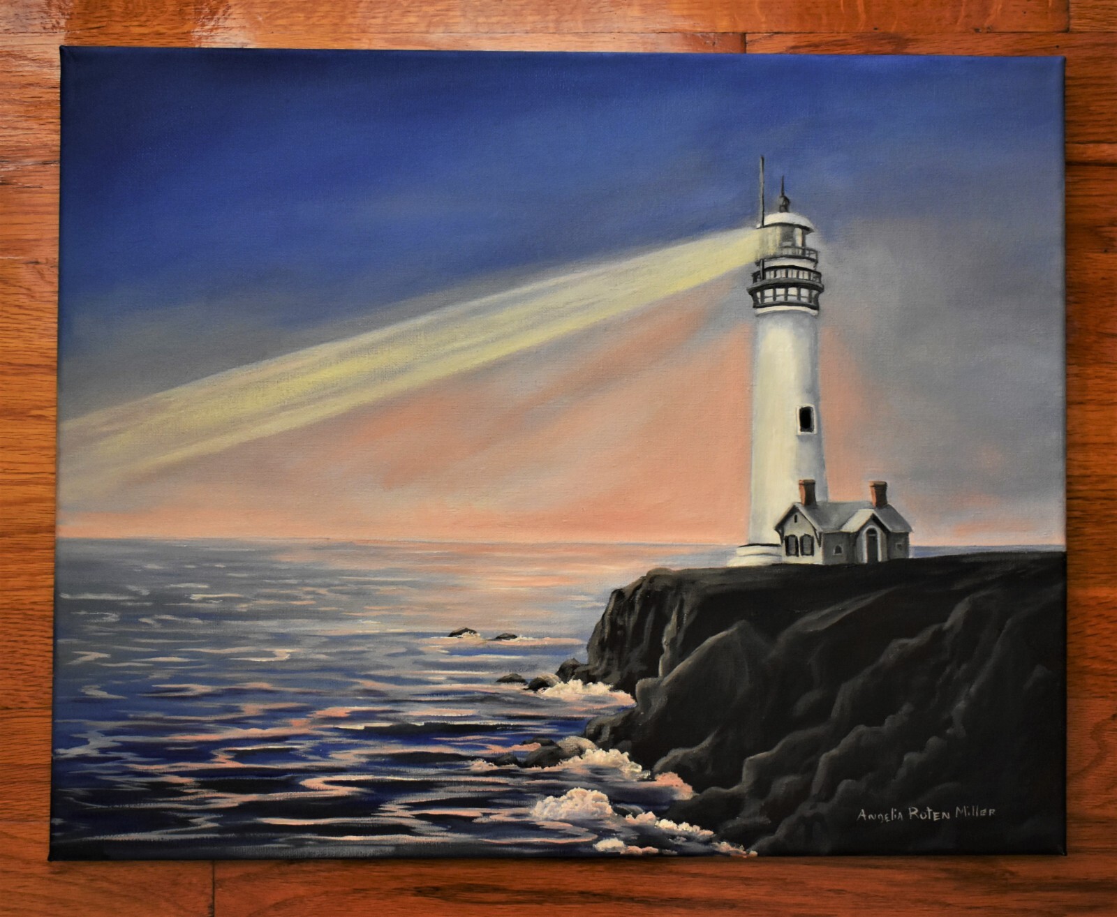Pigeon Point Lighthouse Oil Painting Original Artist Signed and Sold 20 ...