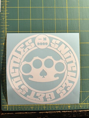 Snitches Get Stitches Round Vinyl Decal Sticker 5.7”x5.7”. (BOMBATOMIK ...