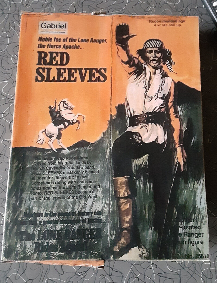 Lone Ranger Red Sleeves figure complete MINTY in bag w/ repro box ...